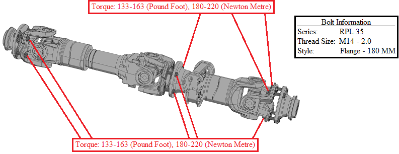 Meritor Driveline Fastener Torque