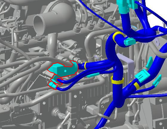 Cummins ISC Engine - After-Treatment & Engine Control Connections
