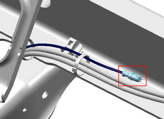 Cascadia EPA13 Anti-lock Brake System: Right Side Frame Rail