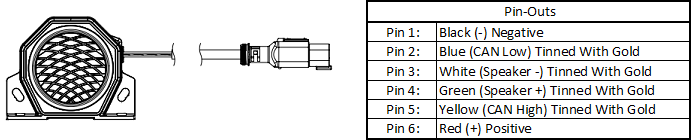 66-31831-002 (Speaker, AVAS, With Backup Tone, eCascadia)